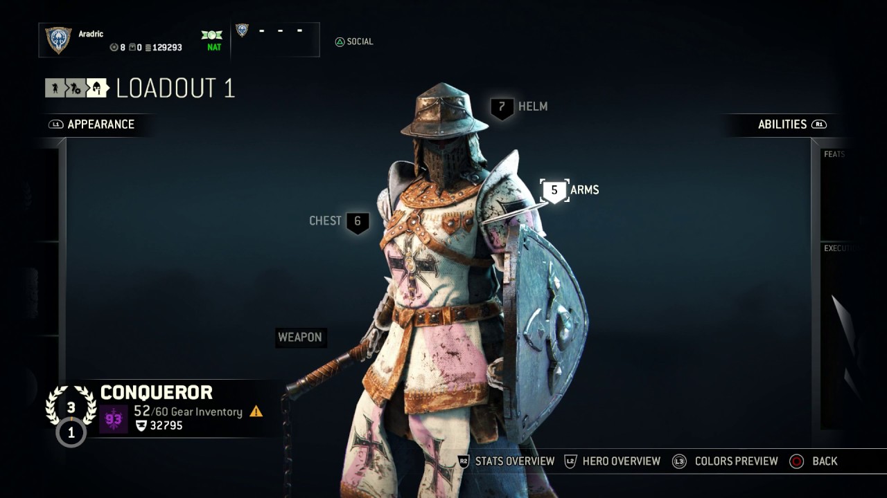 For Honor - Conqueror Heroic Weapon Set - Gustave - Head, Handle, and ...