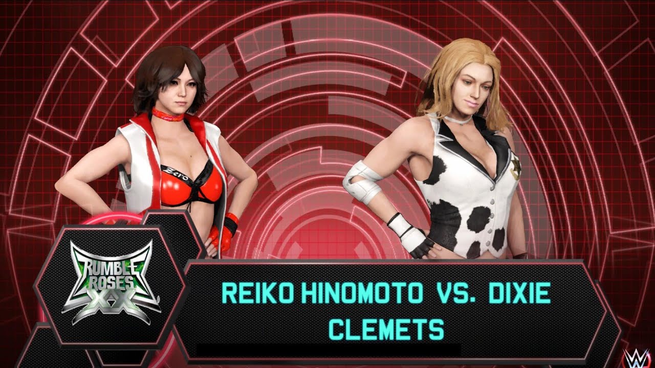 【WWE2K23】 Reiko Hinomoto VS. Dixie Clemets (Rumble Roses) - YouTube