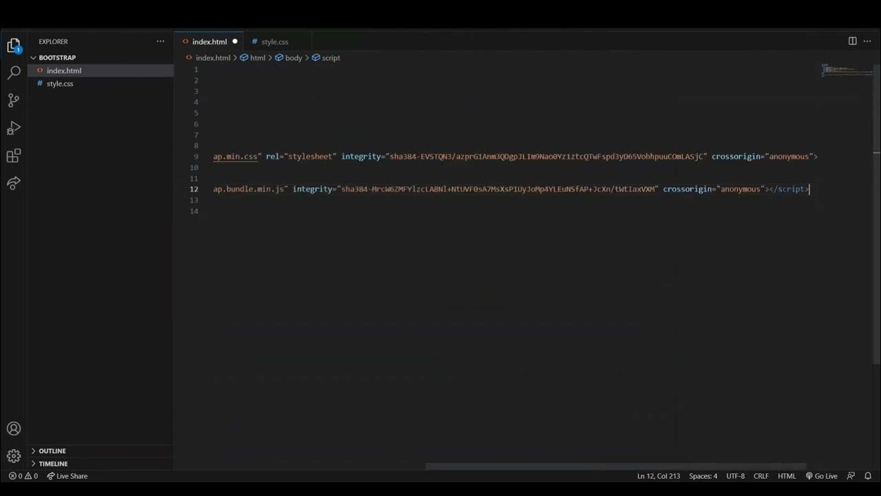 1. Adding Bootstrap5 to Project - YouTube