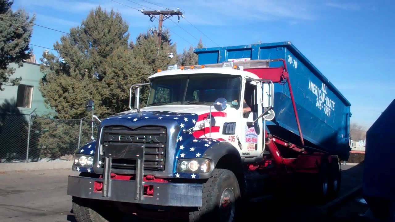 All American Waste Removal - Mack CEU713 Granite Galbreath roll-off ...