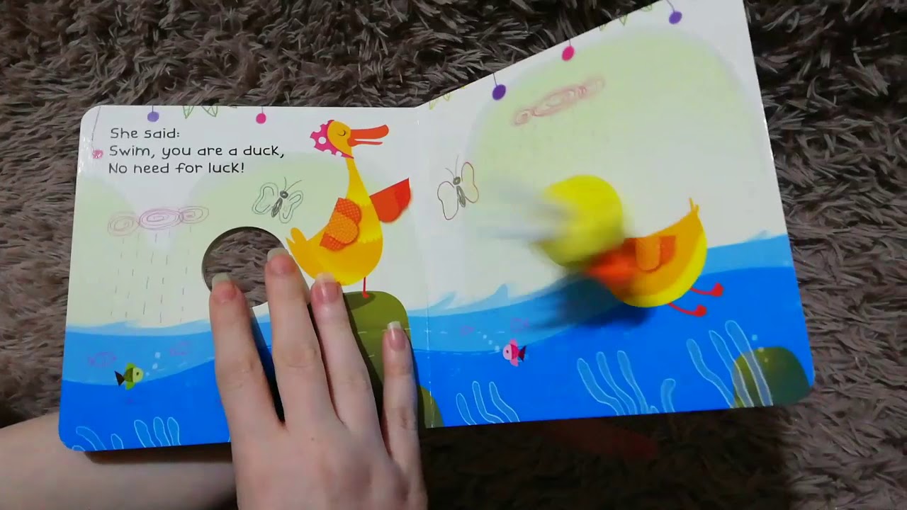 Finger puppet book - Mother duck and her chick - YouTube