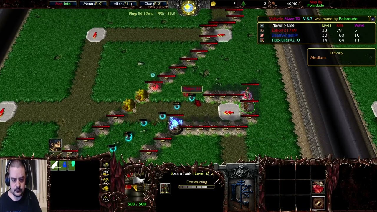 Warcraft 3 Valkyrie Maze TD - Well done!!! - YouTube
