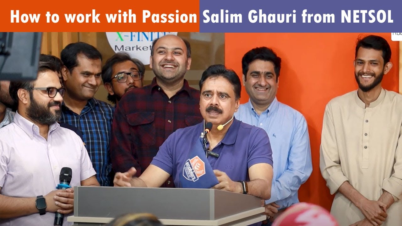 How to work with Passion - Salim Ghauri from NETSOL at Enablers College ...