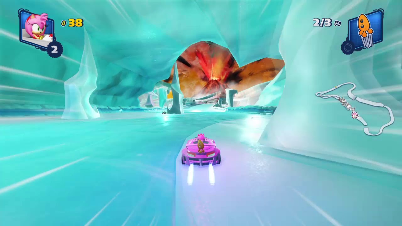 Team Sonic Racing Ice Mountain Amy Rose - YouTube