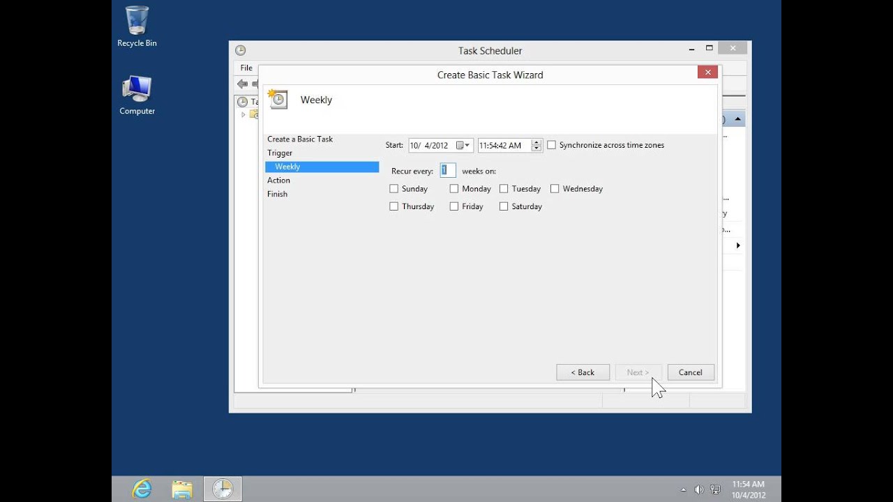Windows 8.0 Professional - Schedule Disk Cleanup to Run Regularly - YouTube