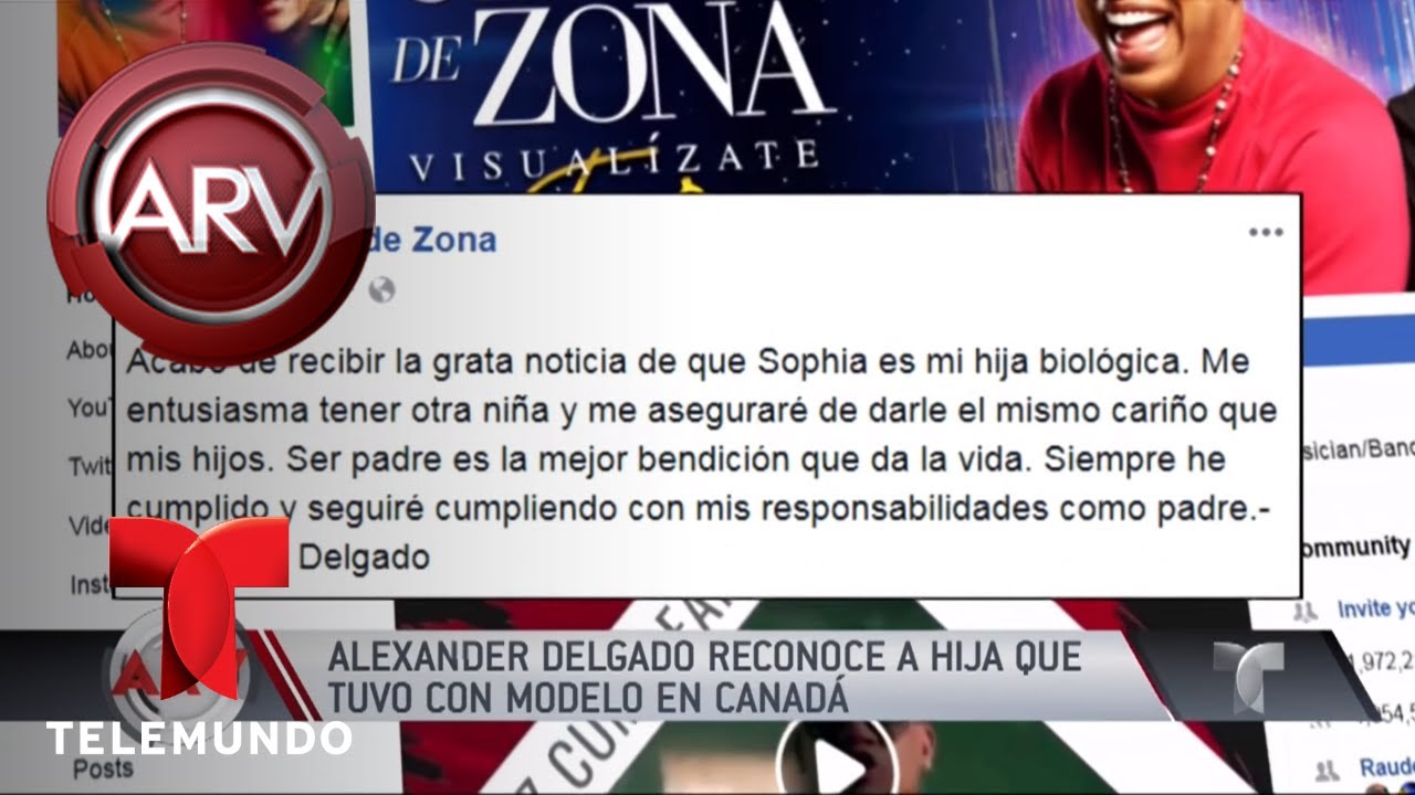 Alexander Delgado, de Gente de Zona, reconoció a su hija | Al Rojo Vivo ...