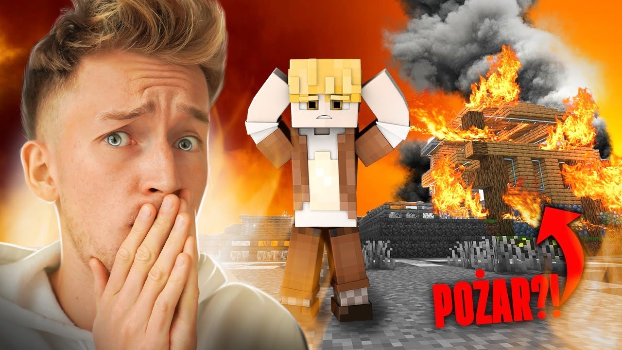 MINECRAFT PRAWDZIWE ŻYCIE #5 - POŻAR WIOSKI! 🔥 - YouTube