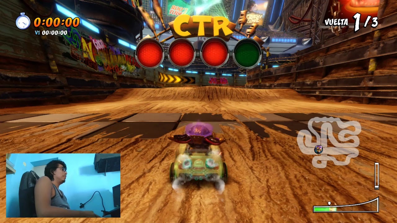 Guía para vencer a los desarrolladores #12 - Circuito Tiny - CTR Nitro ...