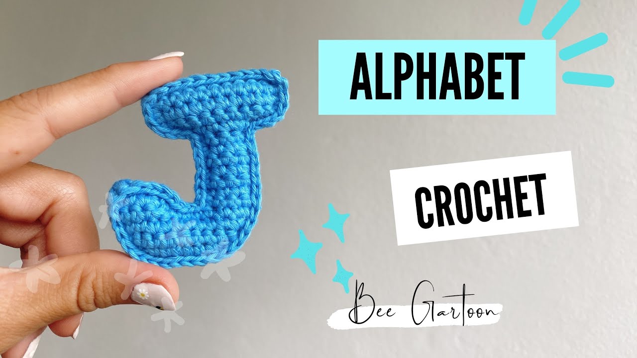 How to Alphabet-J Crochet pattern, step by step : สอนถักตัวอักษร J ...