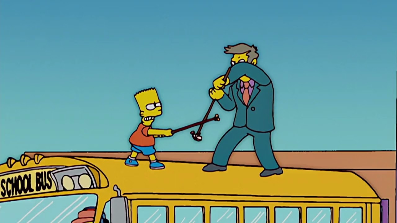 'The Simpsons' Bart vs Principal Skinner Allergy fight (Anakin vs ...