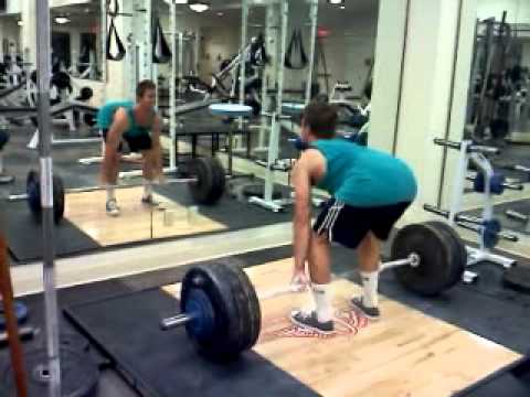 300 lb dead lift form check - YouTube