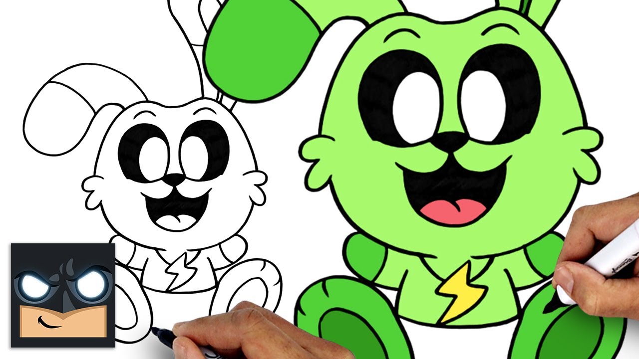 How To Draw Baby Hoppy Hopscotch | GameToons | Smiling Critters - YouTube