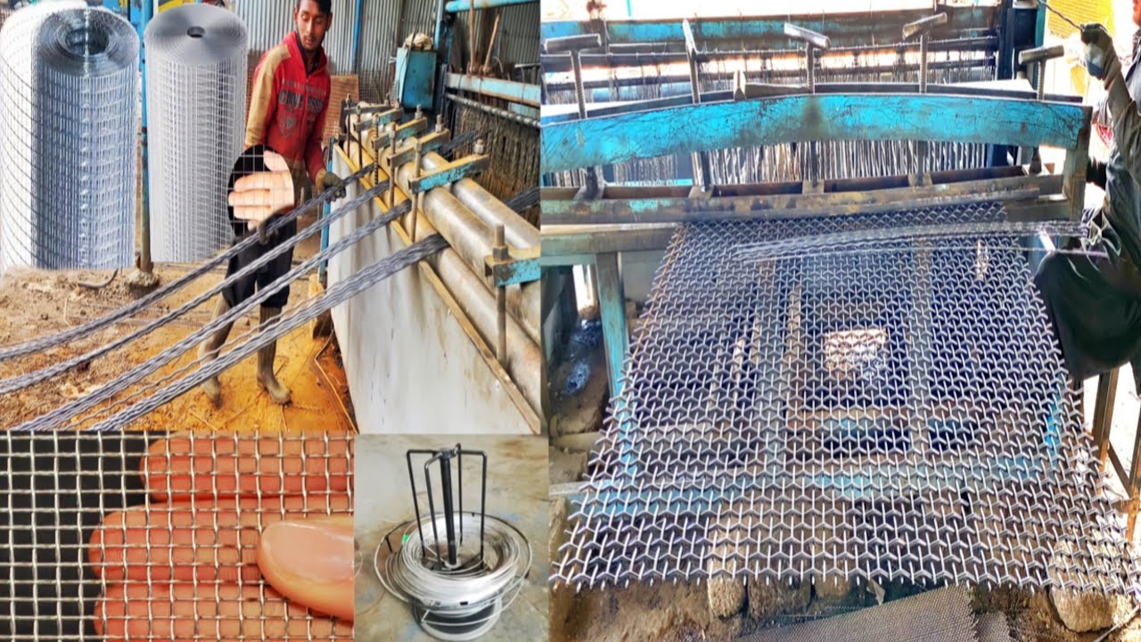 Amazing manufacturing process of steel mash in heavey industry // - YouTube
