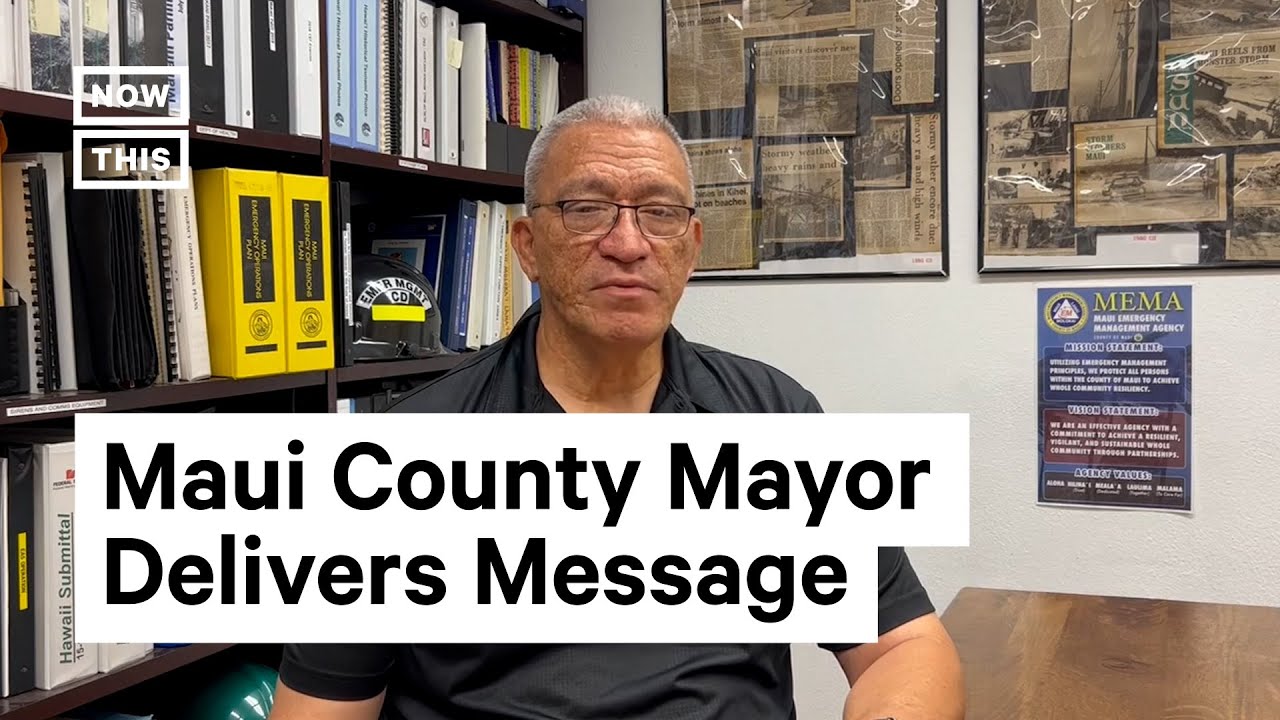 Maui County Mayor Addresses Wildfire Devastation - YouTube