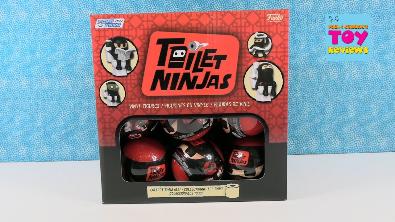 Paka Paka Toilet Ninjas Vinyl Figures Funko Case Unboxing ...