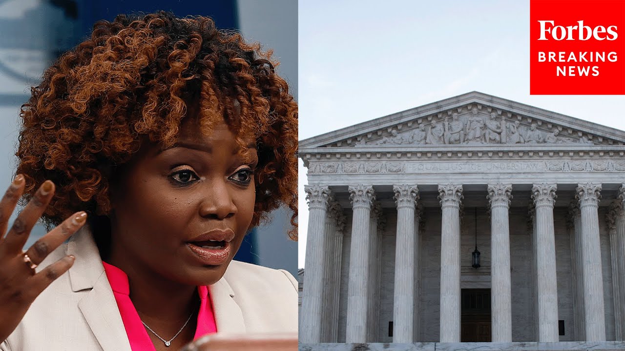 JUST IN: Karine Jean-Pierre Holds Press Gaggle In Wake Of SCOTUS Ruling ...