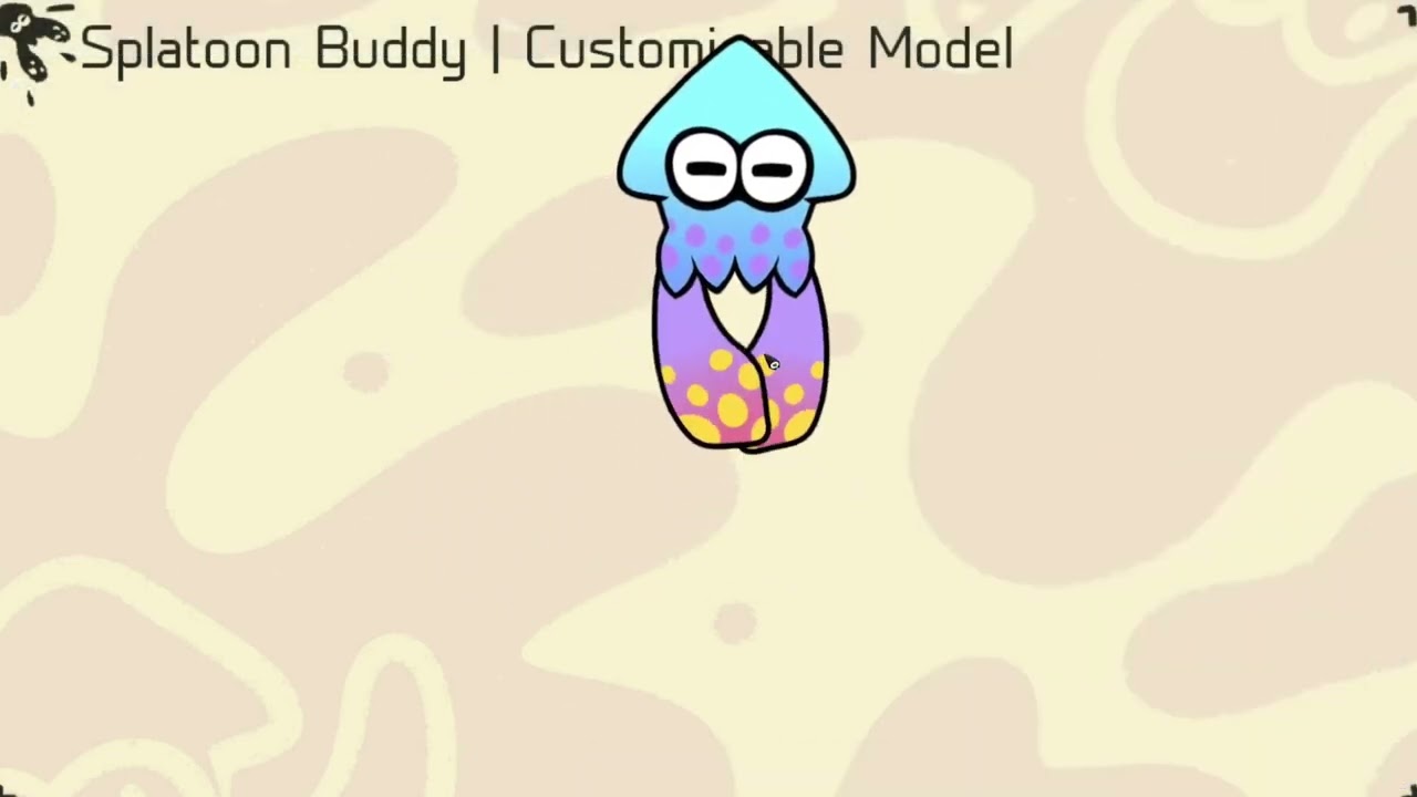 Free Customisable Splatoon Squid/Octo Vtuber - YouTube