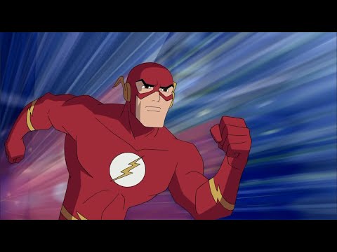 The Flash (Barry Allen) Powers and Fight Scenes - Justice League The New Frontier