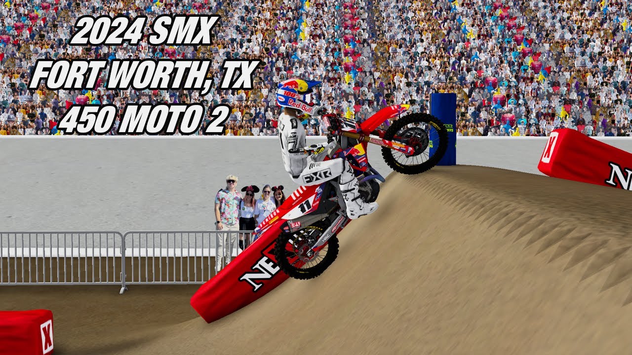CLUTCHING A PODIUM OVERALL | 2024 Rd 2 SMX 450 PRO Moto 2 - Fort Worth ...