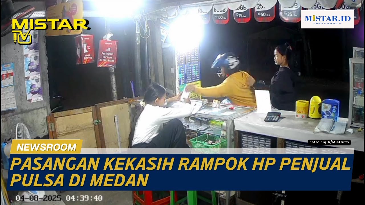 Pasangan Kekasih Rampok Hp Penjual Pulsa di Medan - YouTube