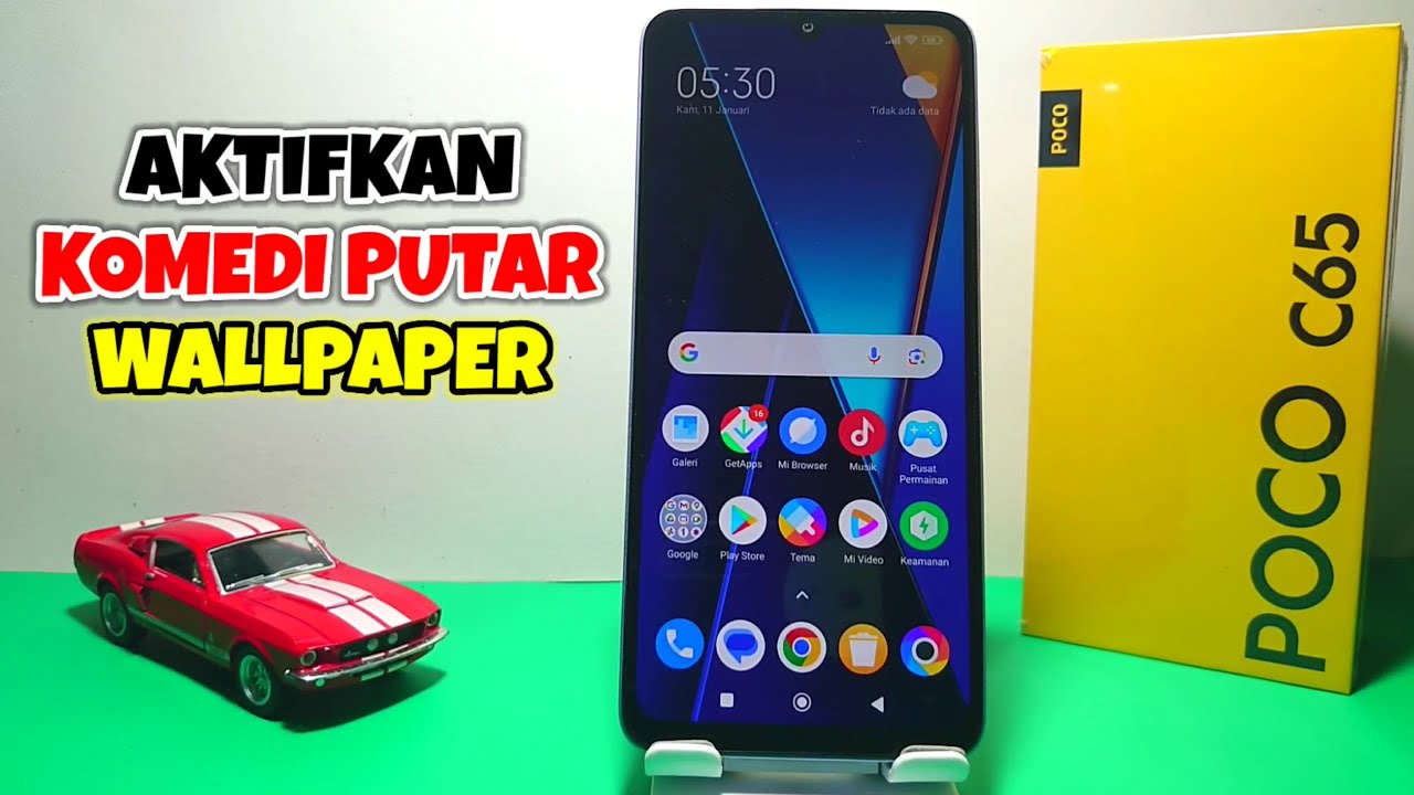 Cara Mengaktifkan Komedi Putar Wallpaper Poco C65 - YouTube