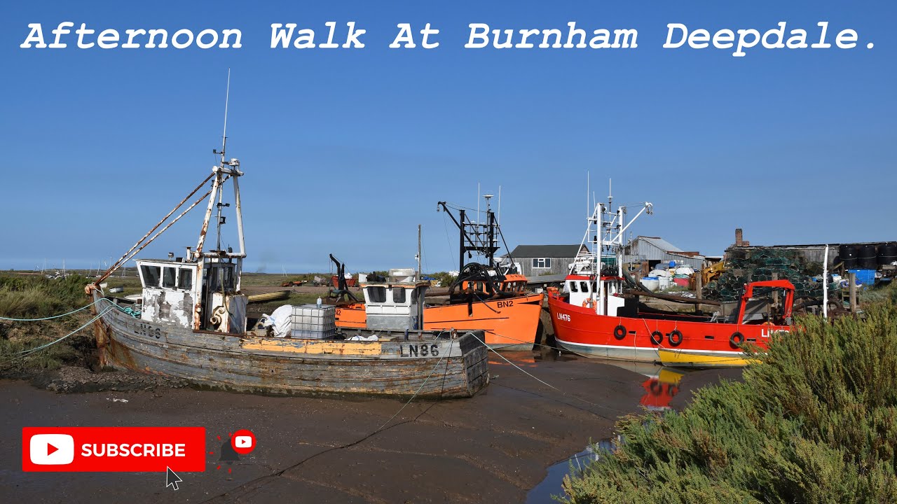 Burnham Deepdale Harbour Walk From Deepdale Camping | Relaxing 4K - YouTube
