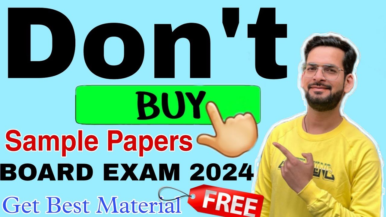 Sample Papers | Board exam 2024 | BUY or NOT | where to download cbse ...