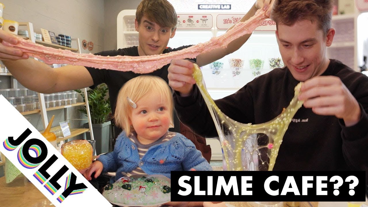 Korean SLIME Cafe!? Will Juno like it!? - YouTube
