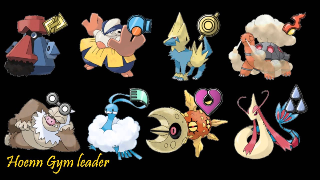 Pokemon Hoenn Gym Leaders