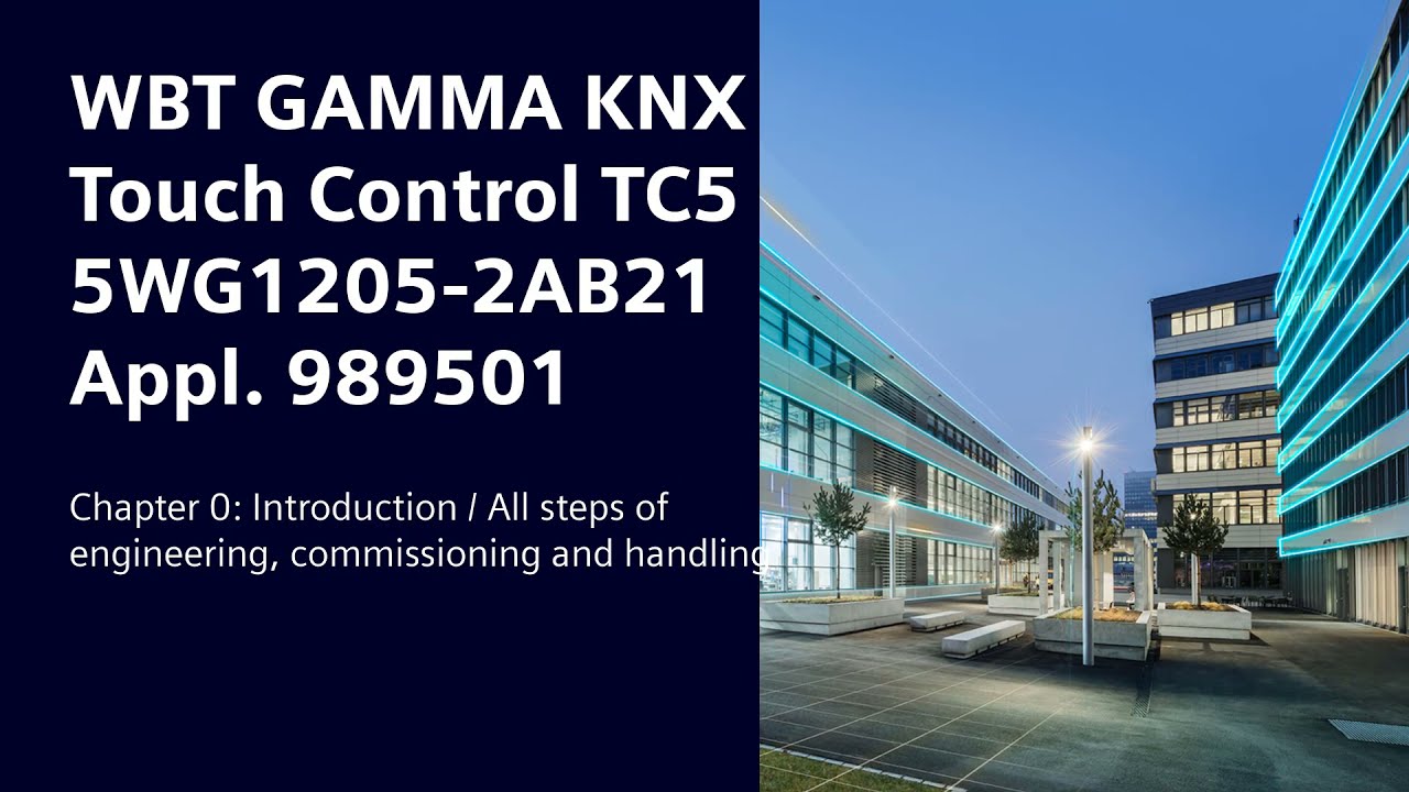 0 Siemens KNX Touch Control Panel TC5: Introduction - YouTube