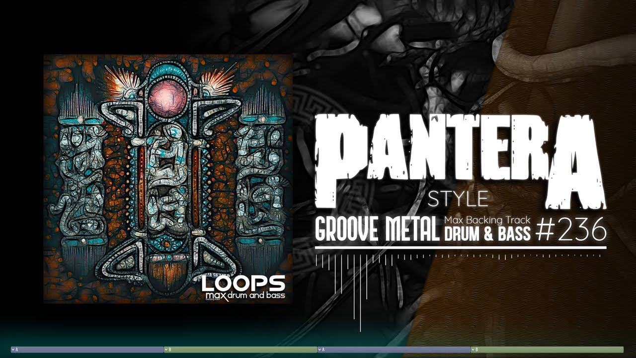 Groove Metal Backing Track / Drum And Bass / Pantera Style / 100 bpm ...