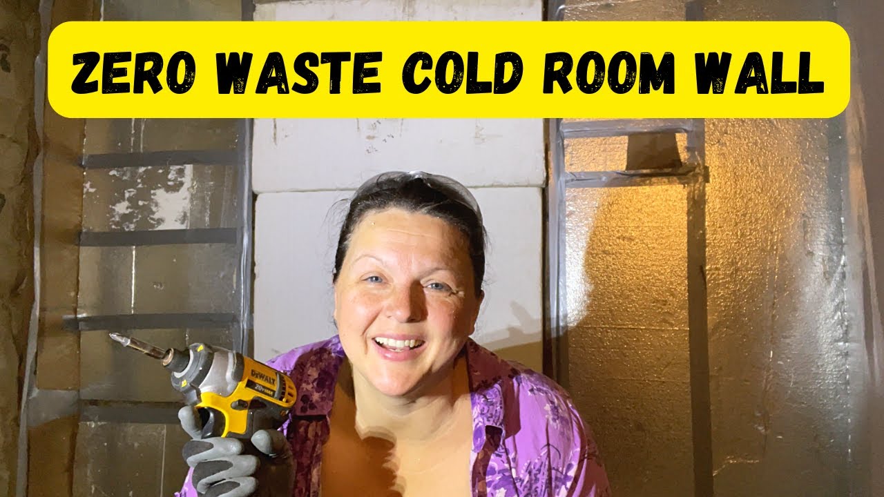 I built an OFF GRID ZERO WASTE COLD ROOM WALL for FREE - Homesteading ...