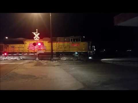UP #8682 Leads South Bound MWAX Rock Train - YouTube
