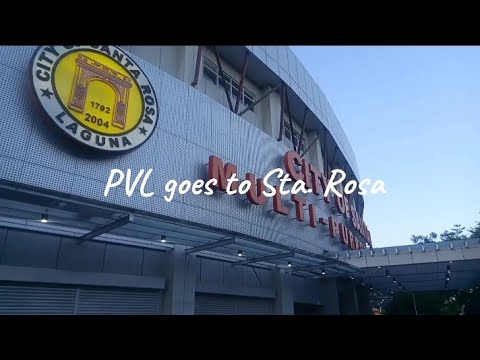 PVL sa Sta. Rosa Sports Complex - YouTube
