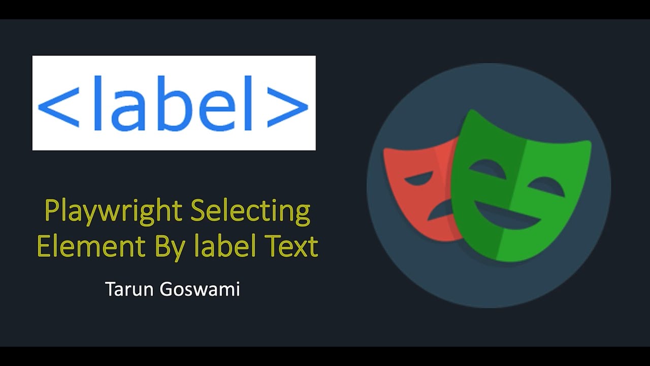 Playwright Get By Label Youtube