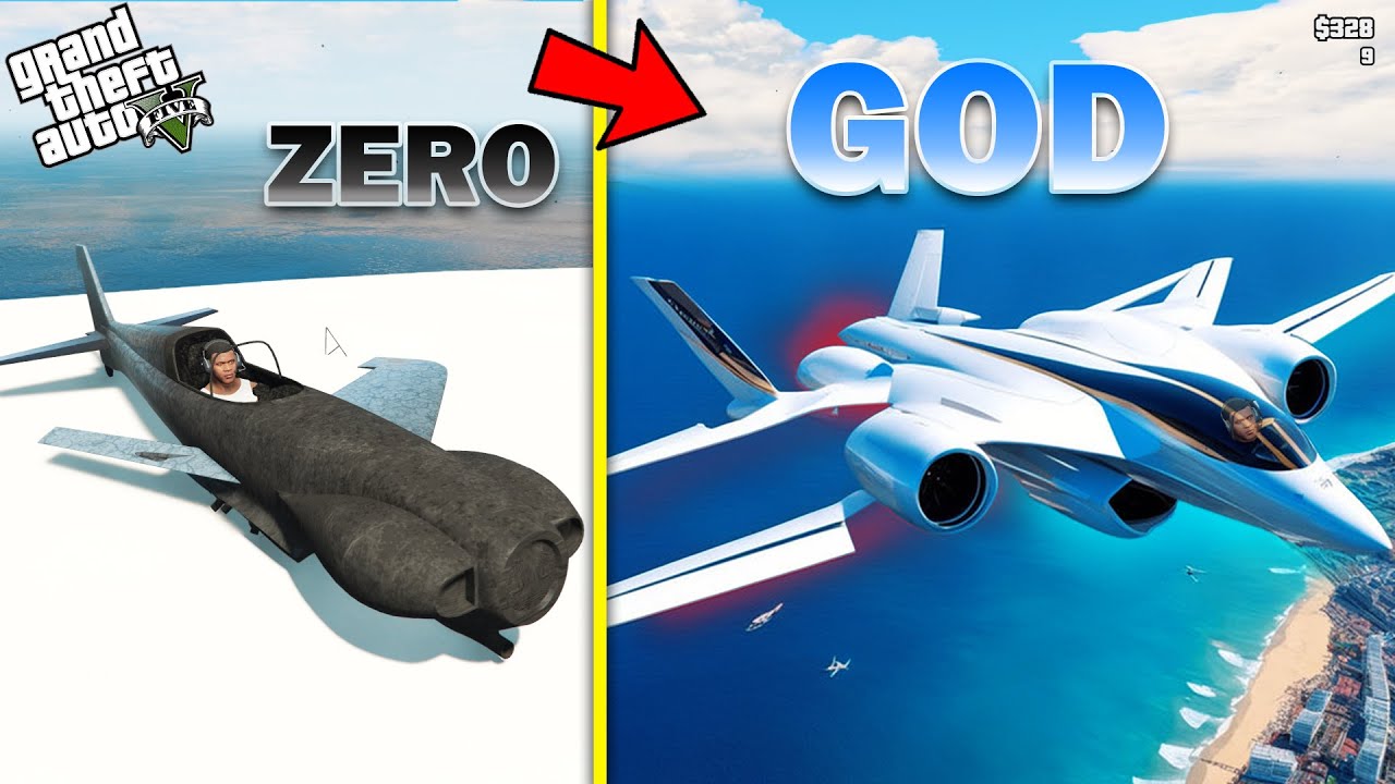 Franklin And Shinchan Upgrading Poor Zero Plane To God Hero Plane in ...