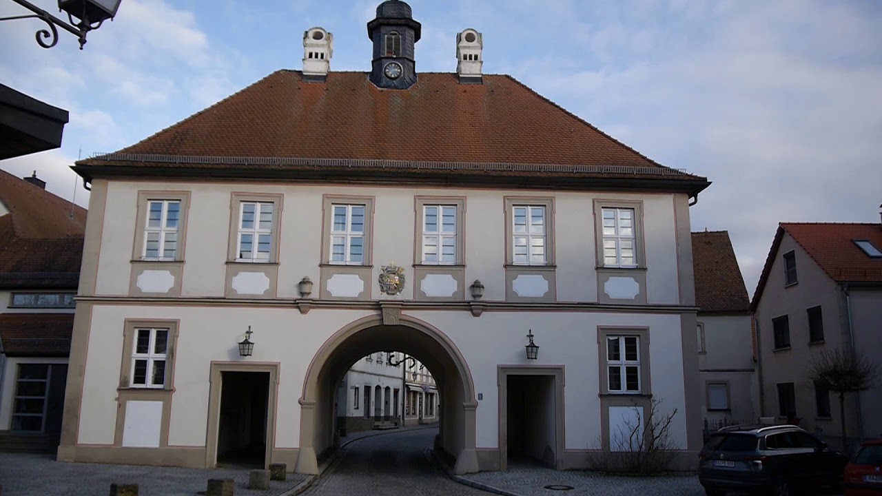 D: Burgebrach. Oberfranken. Eindrücke aus der Ortsmitte. Januar 2020 ...