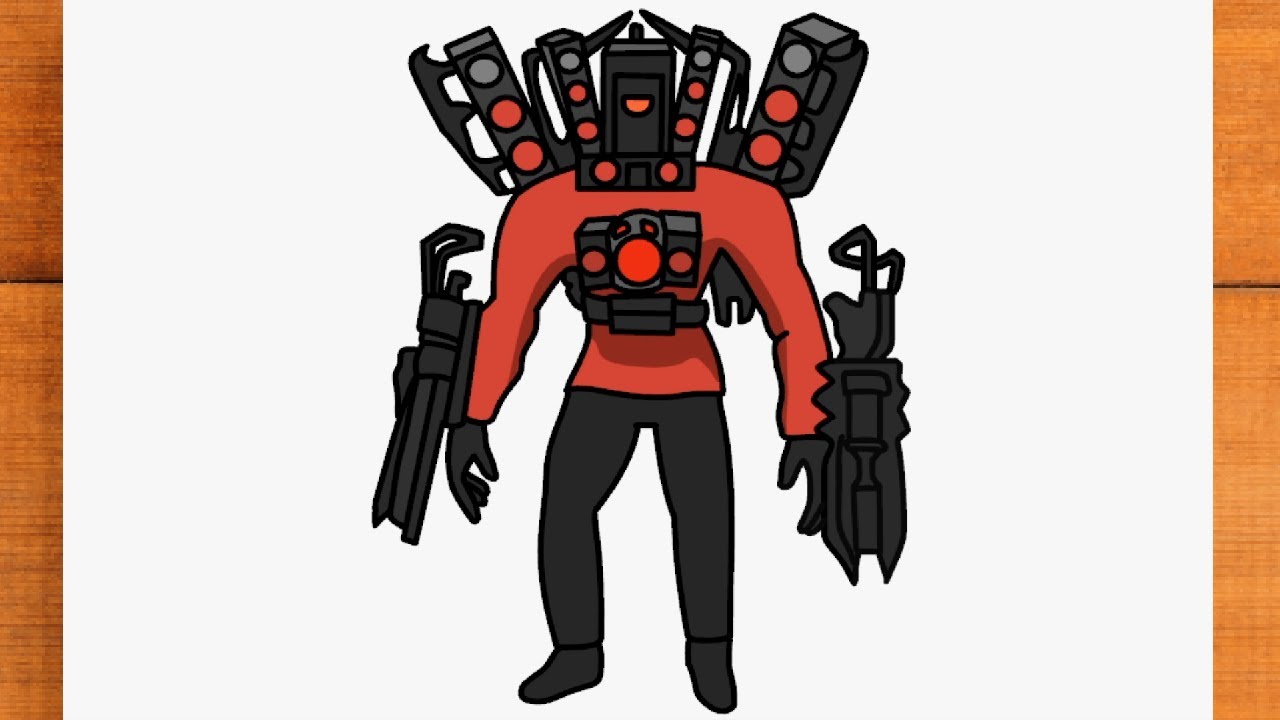 How to draw TITAN SPEAKERMAN upgraded Skibidi Toilet - YouTube