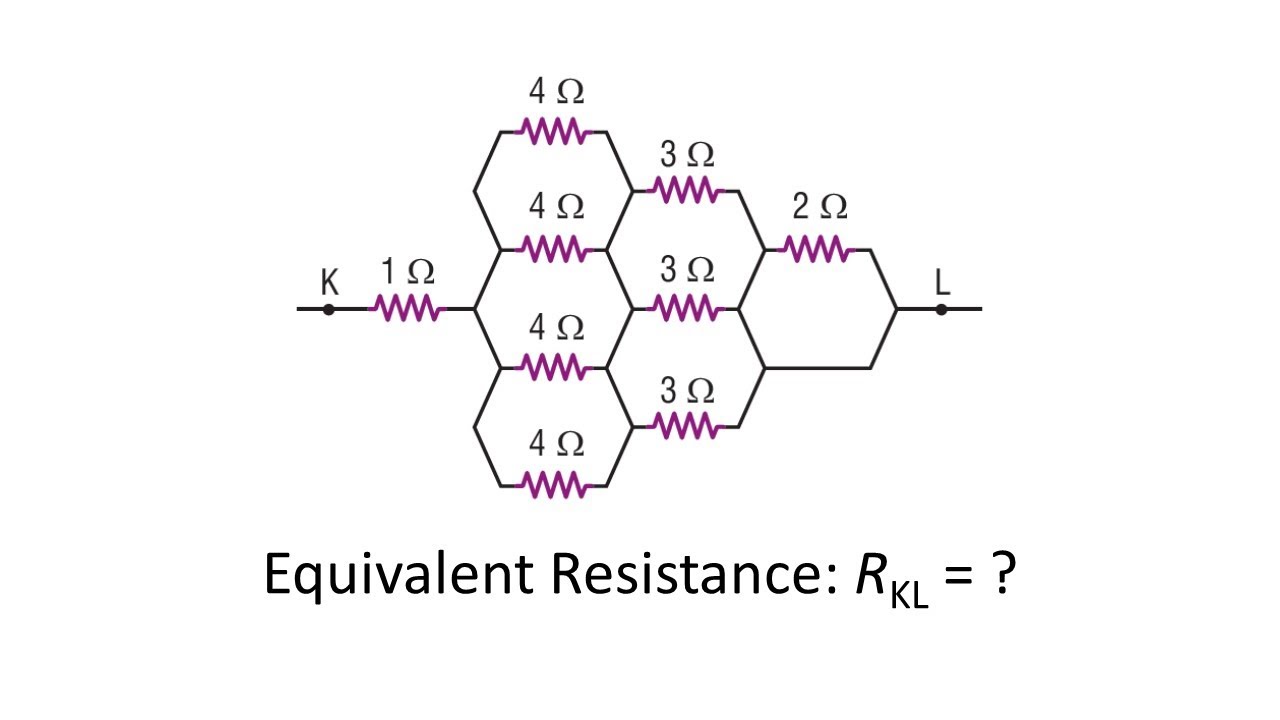 Calculating the equivalent resistance of a circuit 2 - YouTube