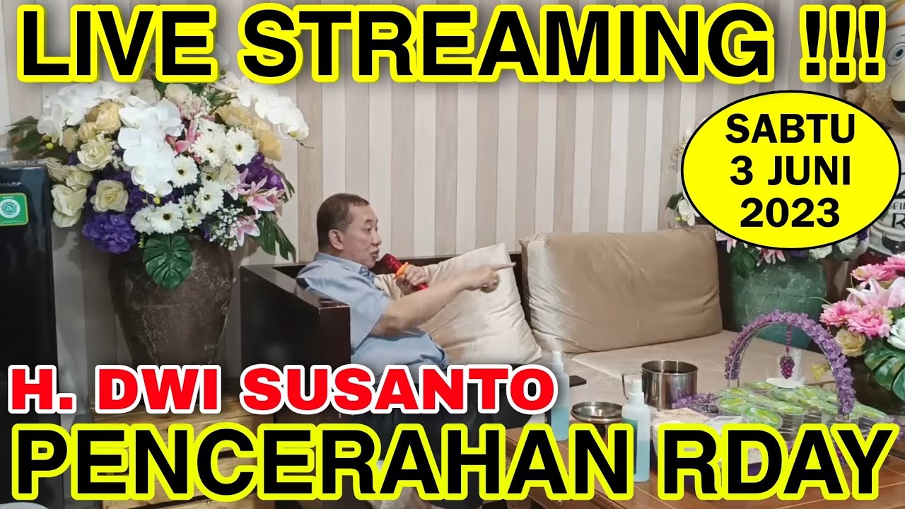 🔴 LIVE STREAMING RDAY PENCERAHAN H. DWI SUSANTO // CARA MELUNASI HUTANG ...