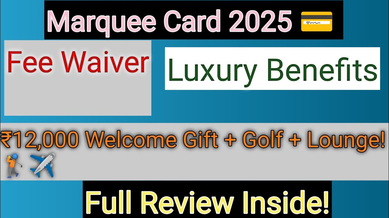 Yes Bank MARQUEE Credit Card 2025 💳 4.5% Rewards + Unlimited Intl ...