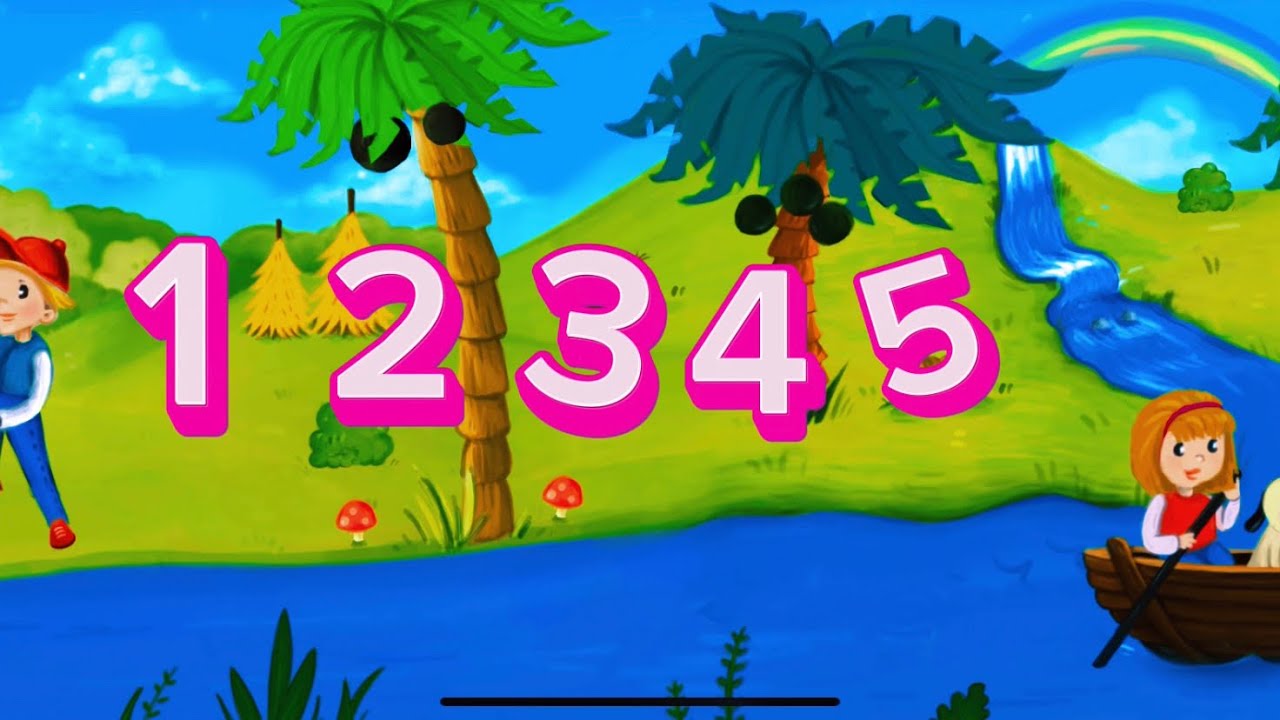 12345 once I caught a fish alive nursery rhymes toddler videos learning ...