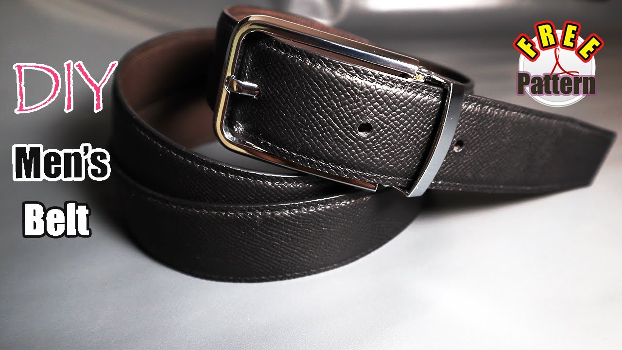 [ Leather craft ] How to make belt |Free pattern (2021) - YouTube