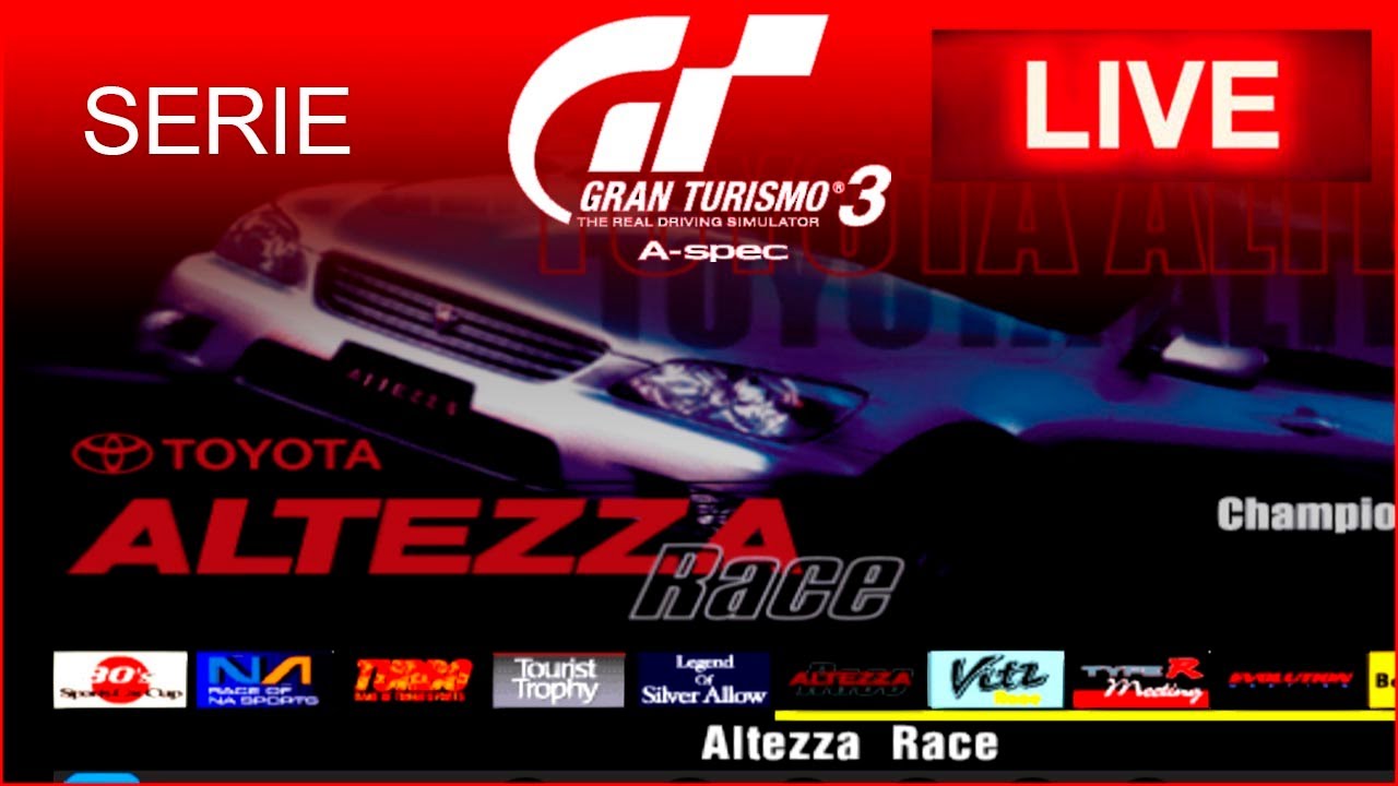 Episódio AO VIVO | TOYOTA ALTEZZA RACE Serie Gran Turismo 3 - YouTube