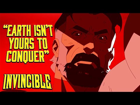 Omni-Man Mercilessly Wipes Out The Flaxans | Invincible | Prime Video