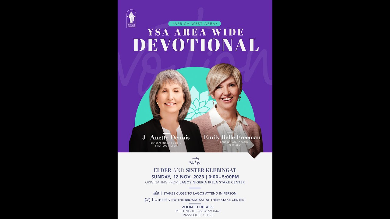 YSA AREA -WIDE DEVOTIONAL - YouTube