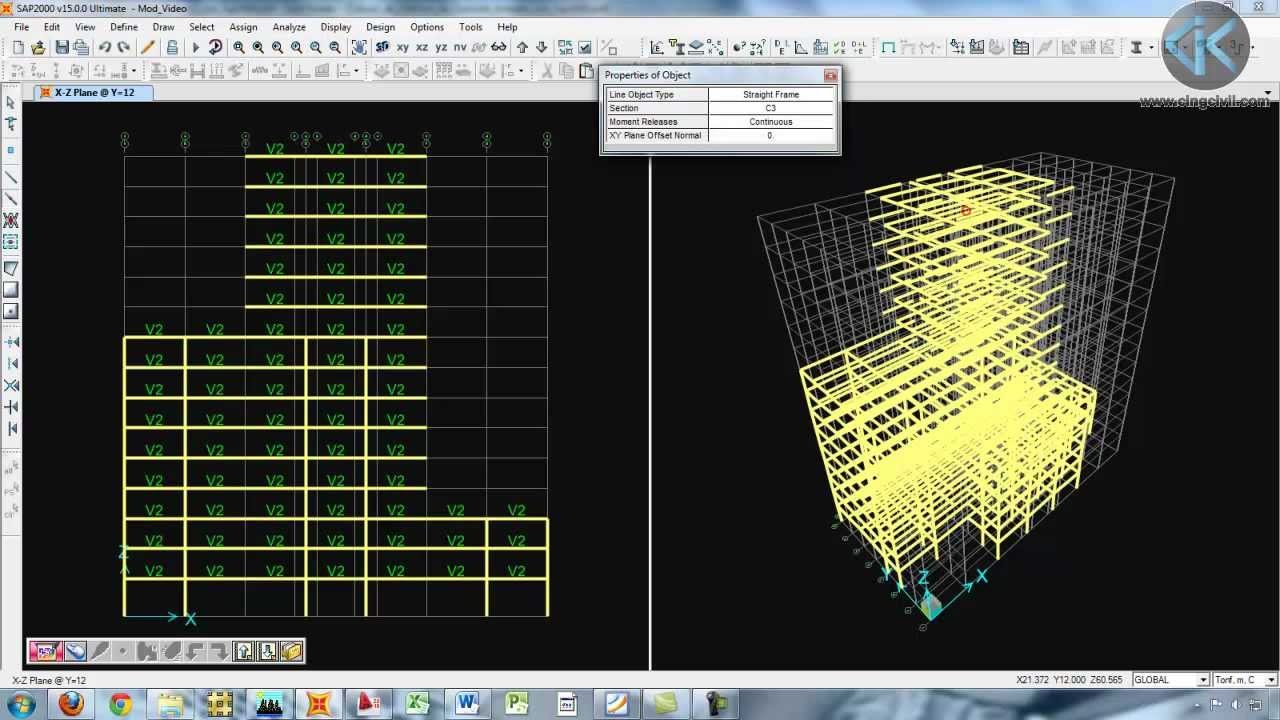 Video del Curso Libre Cálculo de Edificios de Concreto Armado con Sap2000 - YouTube