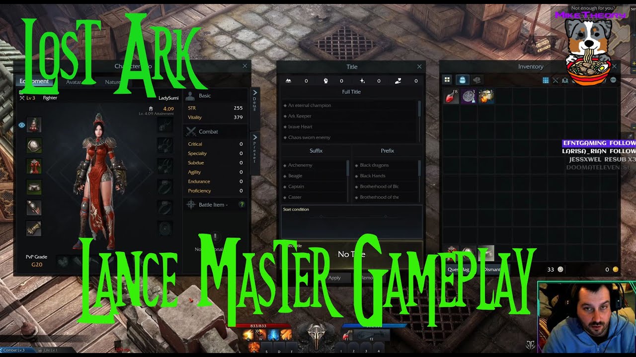 Lost Ark Lance Master Gameplay! - YouTube