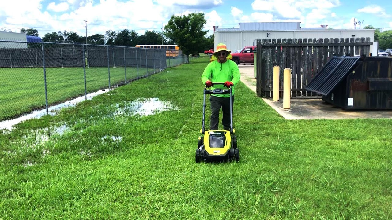 Resorted to PUSH Mowing - YouTube