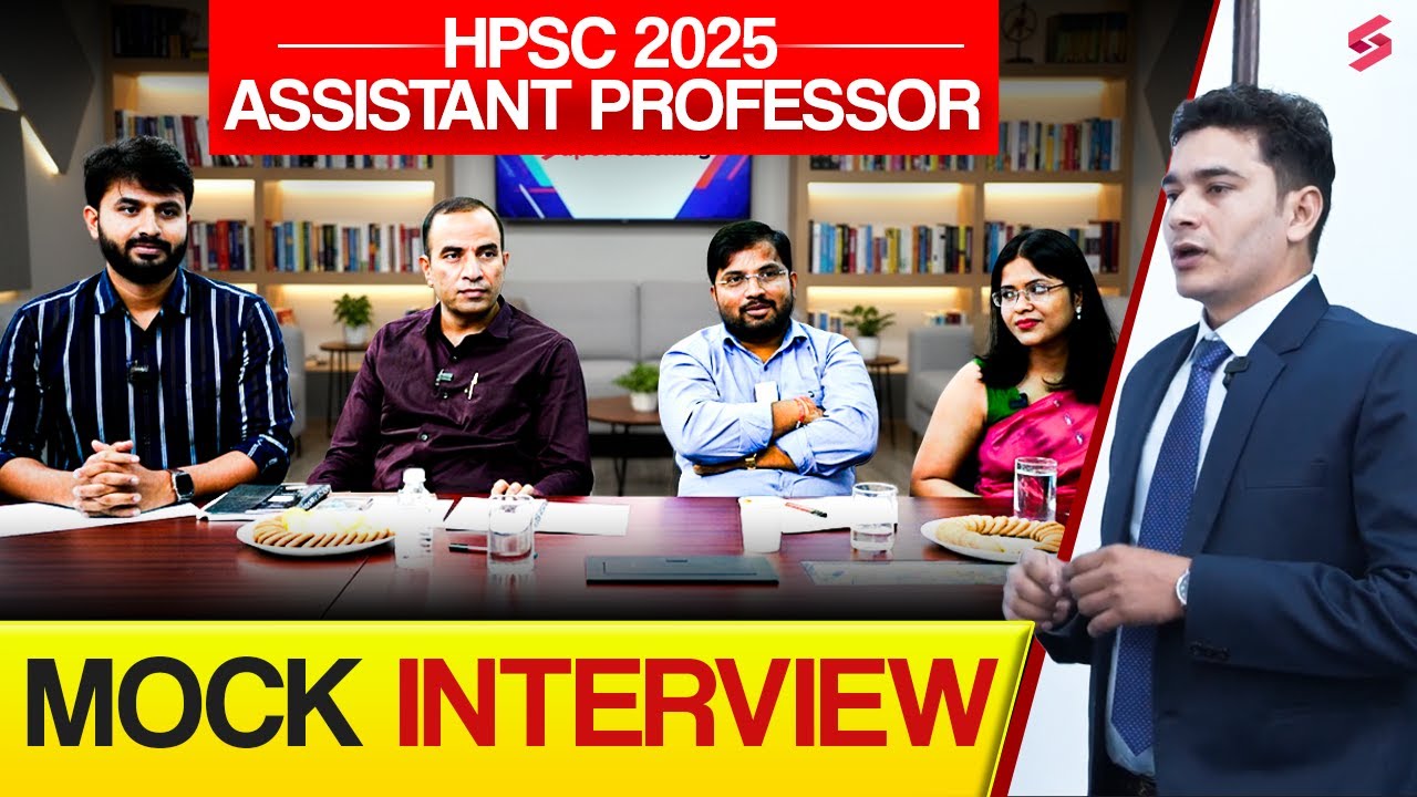 Assistant Professor Mock Interview Political Science | HPSC 2025 ...